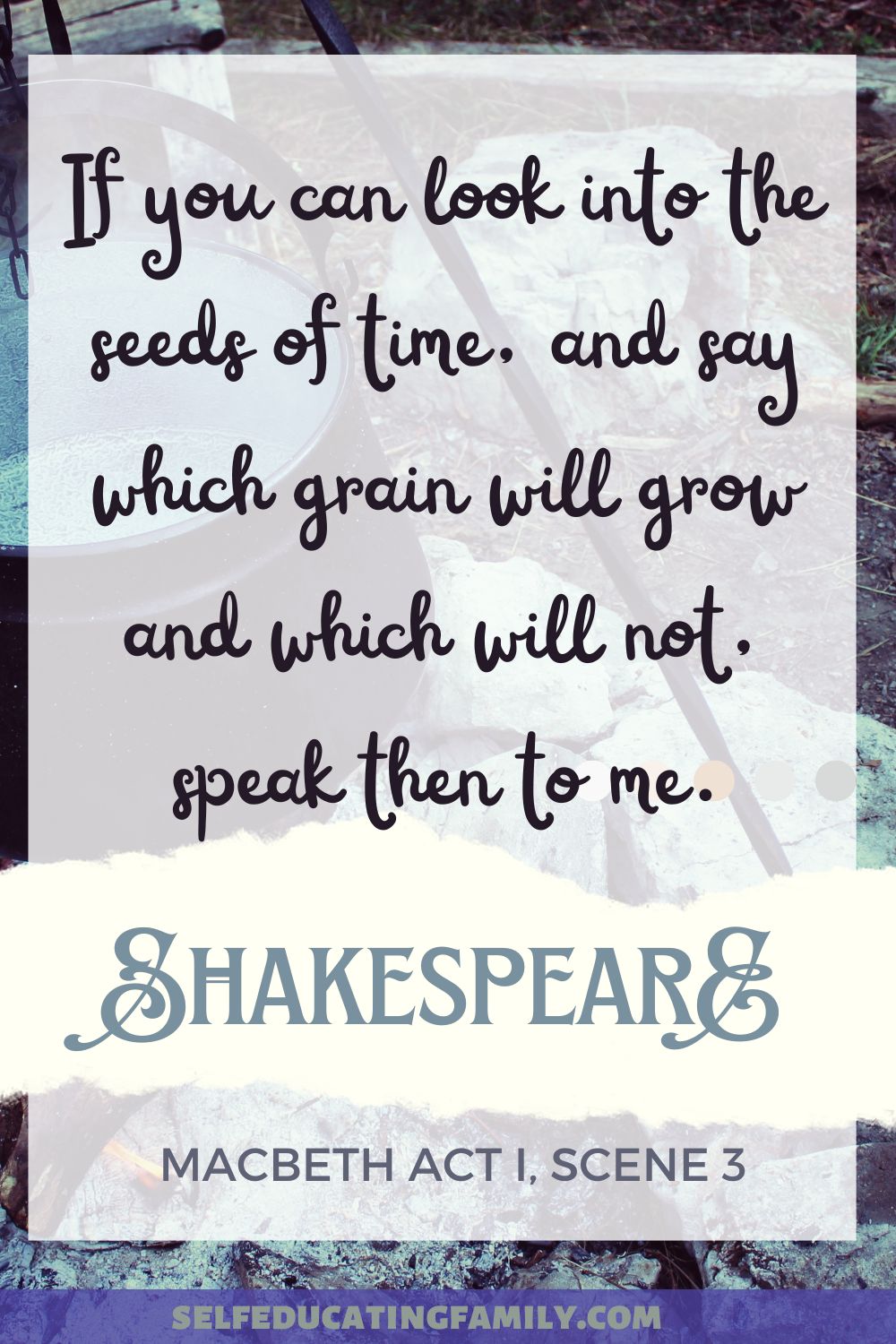 Why is it important to study Shakespeare? | Self Educating Family