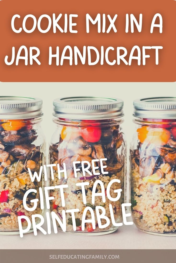 Cookie Mix in a Jar Handicraft Lessons | Self Educating Family