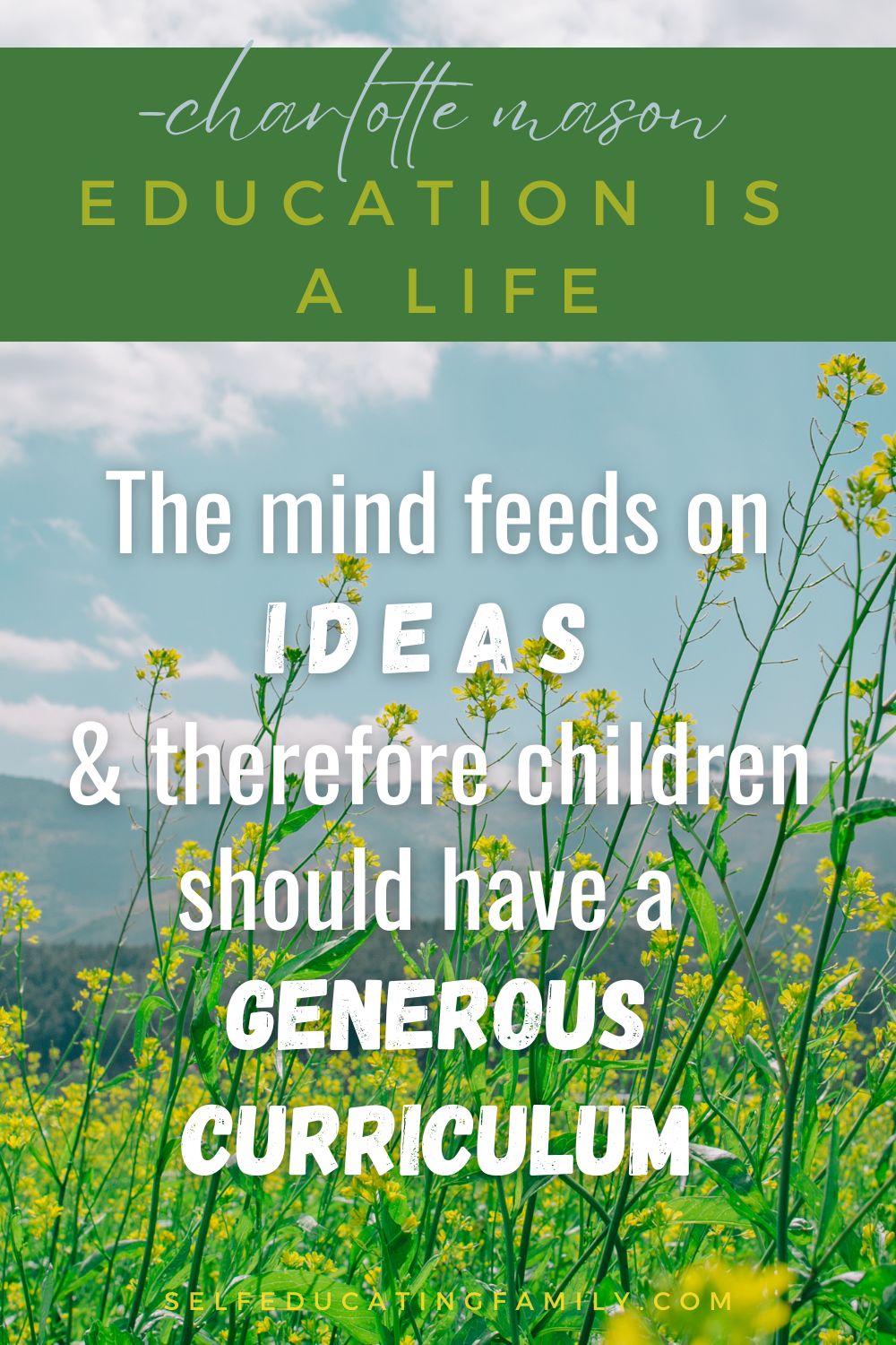 Charlotte Mason Principles | Self Educating Family