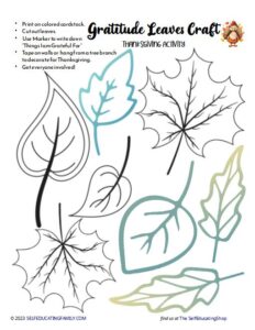 Thanksgiving gratitude activities | Self Educating Family