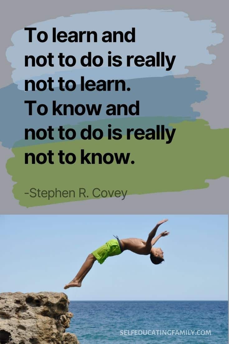 Learning by Doing: Quotes for the Commonplace | Self Educating Family