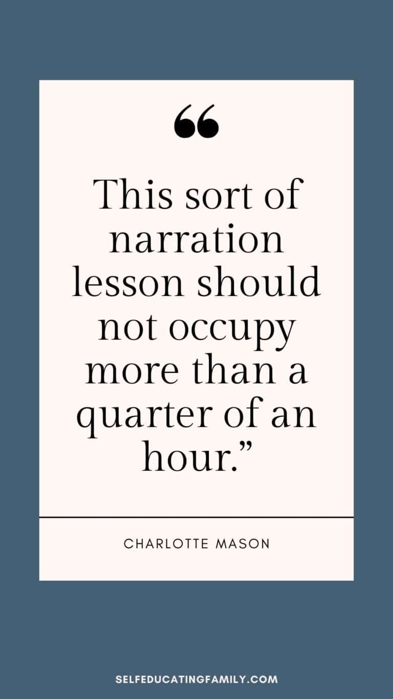 Charlotte Mason Narration | Self Educating Family